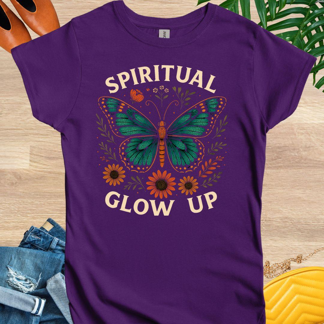 Spiritual Glow Up Butterfly Tee – Living in GRATITUDE Today